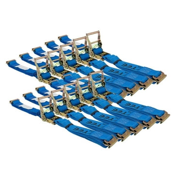"VEVOR E-Track Ratchet Strap, 18 Pack 2"" x 15', 4400 lbs Strength, Tie-Downs for Motorcycles ...