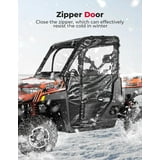 KEMIMOTO Soft Doors UTV Cab Enclosure Upper Doors Compatible with ...