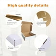 CH-BOX 50-Pack White Corrugated Mini Mailers 4x4x1'' for Shipping ...