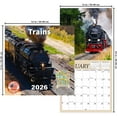 Trains Calendar 2026 - Deluxe 2026 Railroad Wall Calendar Bundle with ...