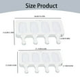 Ice Cube Mold for Drinks,4 Cavity Oval Silicone Reusable Ice Bars ...
