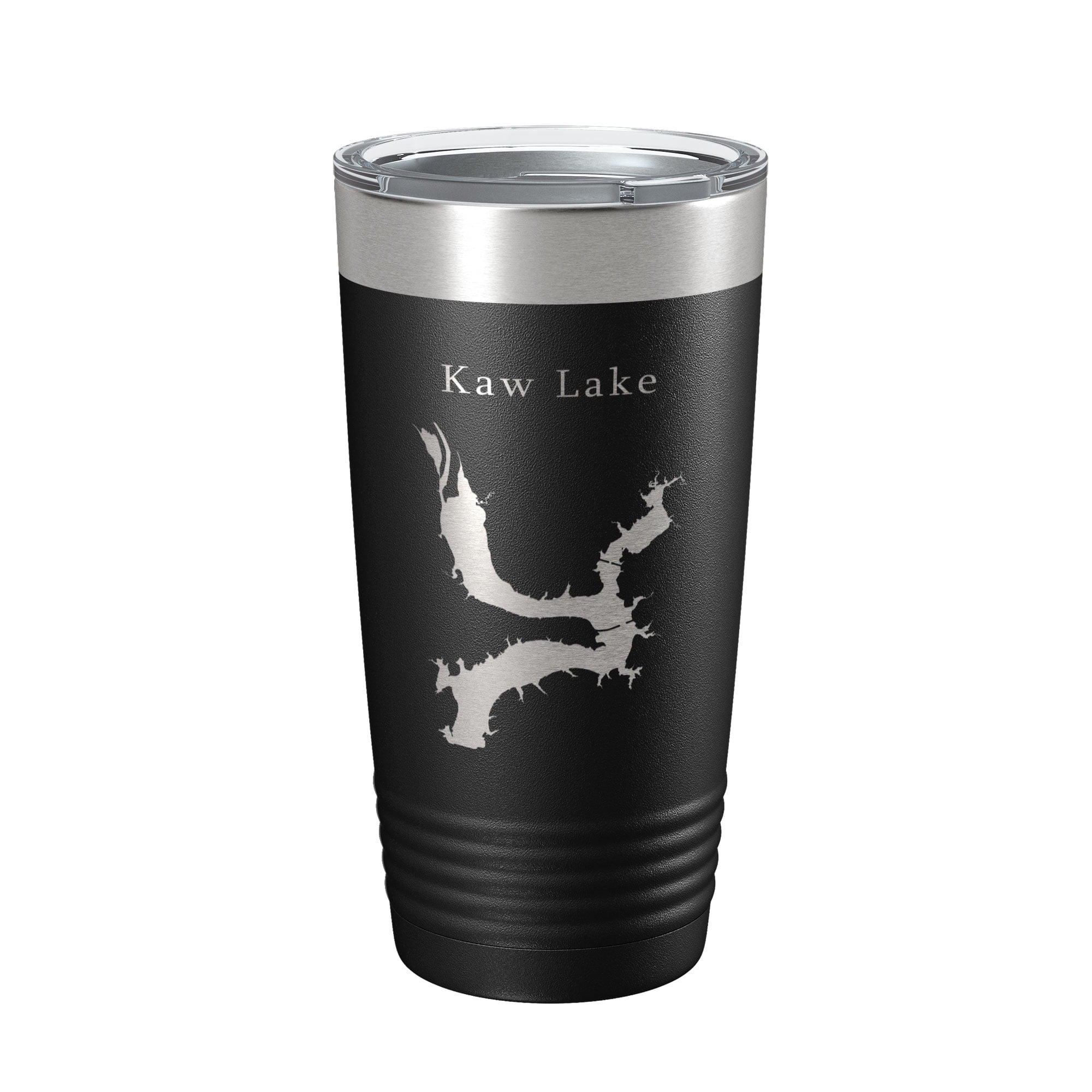 Kaw Lake Map Tumbler Travel Mug Insulated Laser Engraved Coffee Cup ...