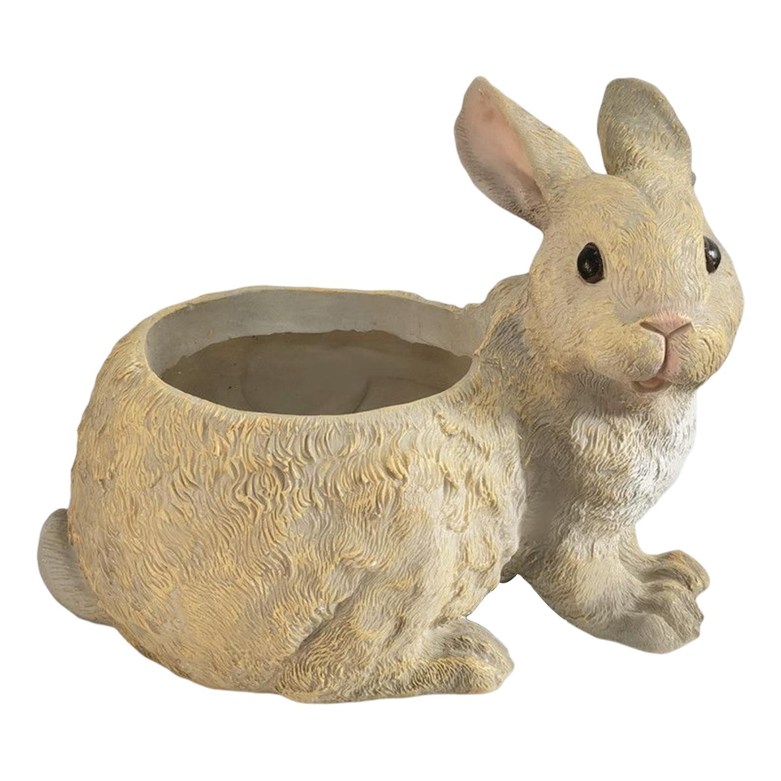 Cartoon Planters, Rabbit Flower Pot Container, Easter Bunny Statue ...