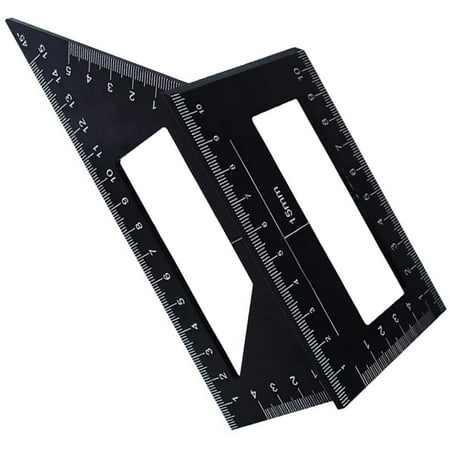 Aluminum Alloy Woo working Square Size Measure Ruler, 3D Mitre Angle ...