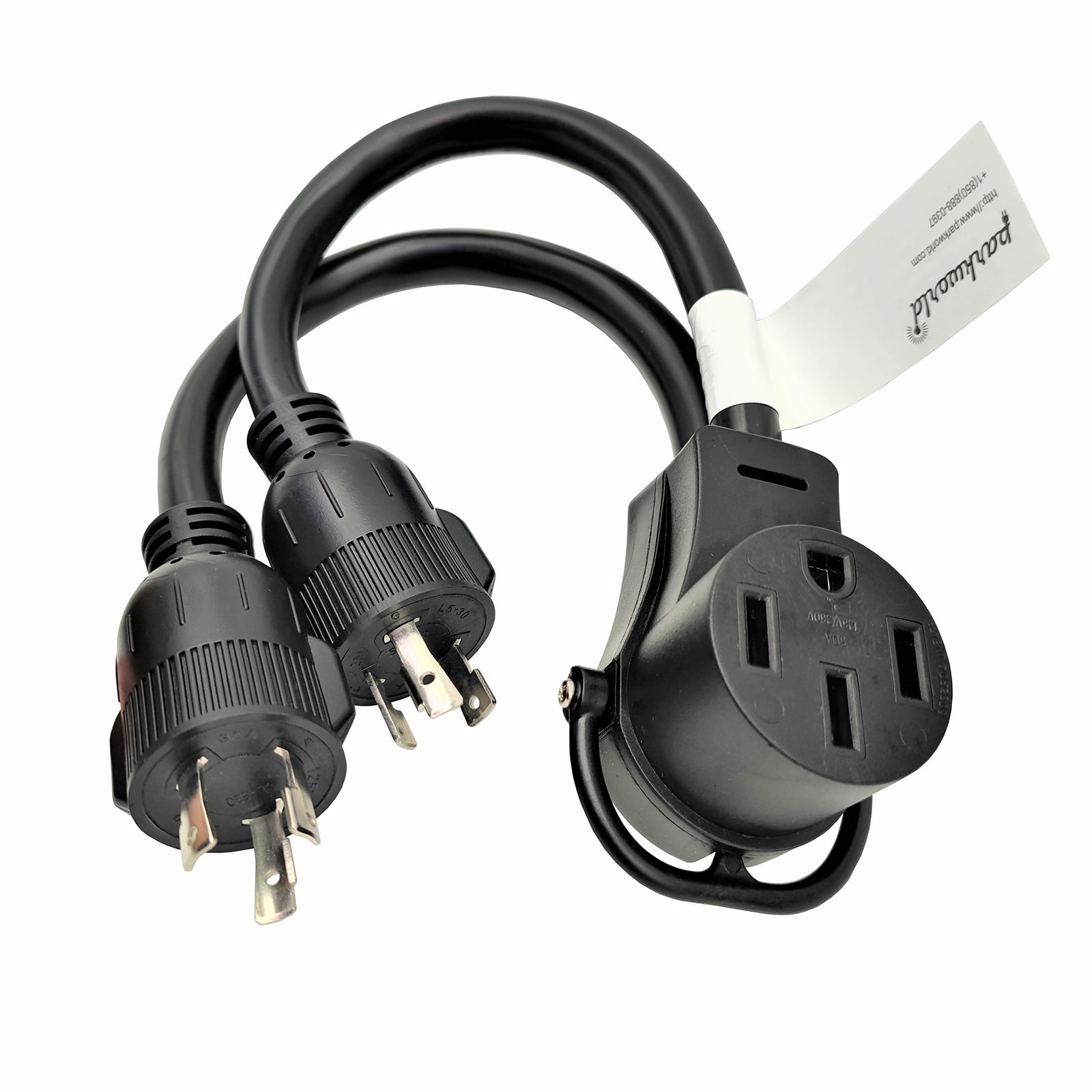 Parkworld 62732 Combiner Adapter Cord, Generator (2) L5-30 Plug Male to ...