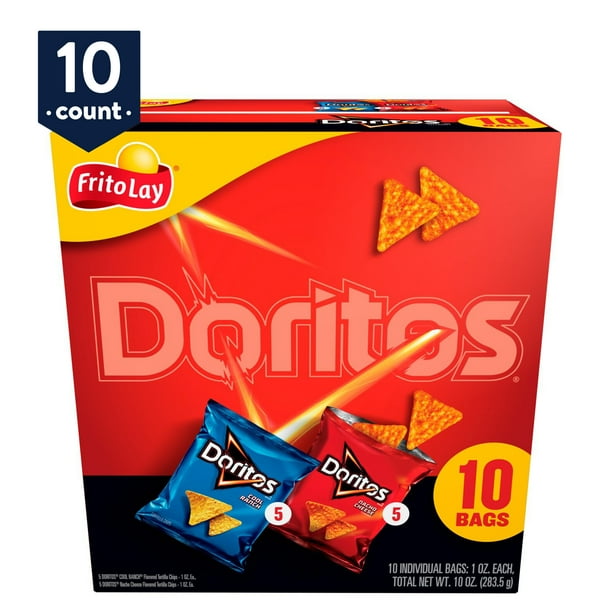 Doritos Tortilla Chips Variety Pack, 1 oz, 10 Count - Walmart.com