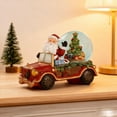 Decorative Snow Water Lantern With Spinning Santa Figure And Tree ...