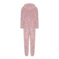 Butt Flap Fuzzy Onesie Pajamas For Women Winter Fleece Hooded Onesies