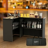 Ktaxon 45" Foldable Commercial Bar Table, Portable Mobile Bartending ...
