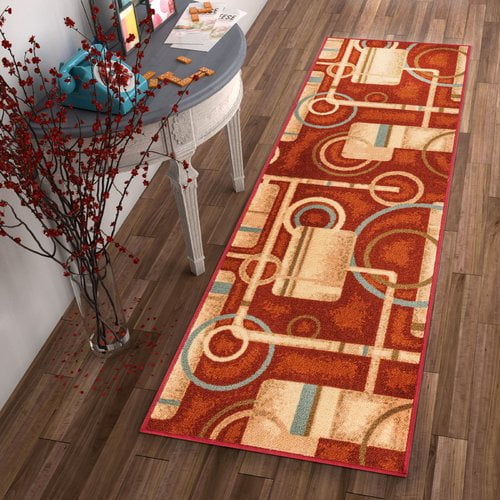 Well Woven Kings Court Prescott Modern Red Area Rug - Walmart.com