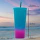 Vaso desvanecido azul morado Brandtrendy Texturizado 710 ML | Bodega ...