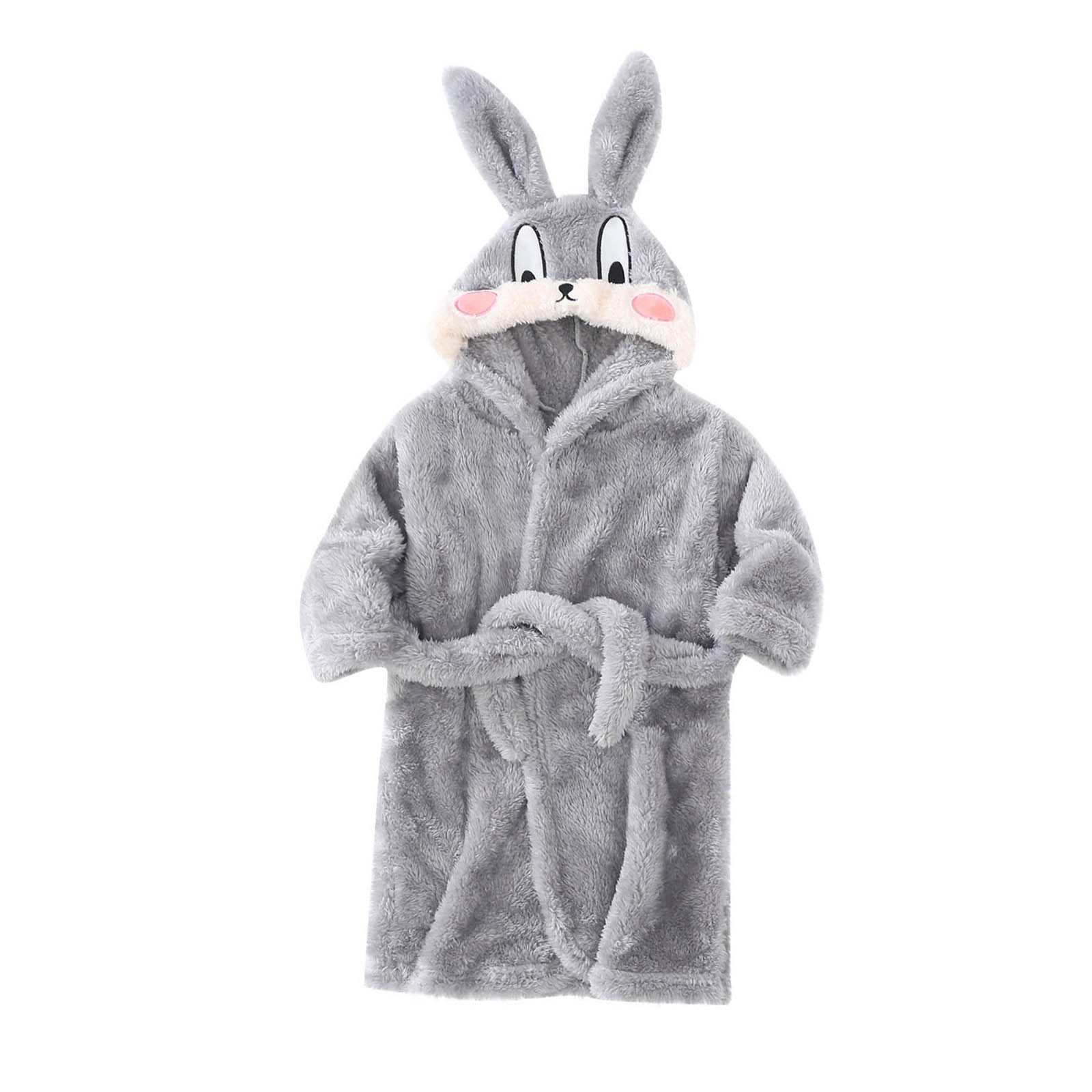 Click here for Zwiiyzr Kids Bunny Flannel Robe (2-14y) - Plush Fl... prices