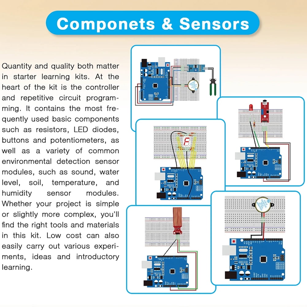 Kit Básico de Bricolaje Ehuebsd con Módulos de Sensor LED de Placa de ...