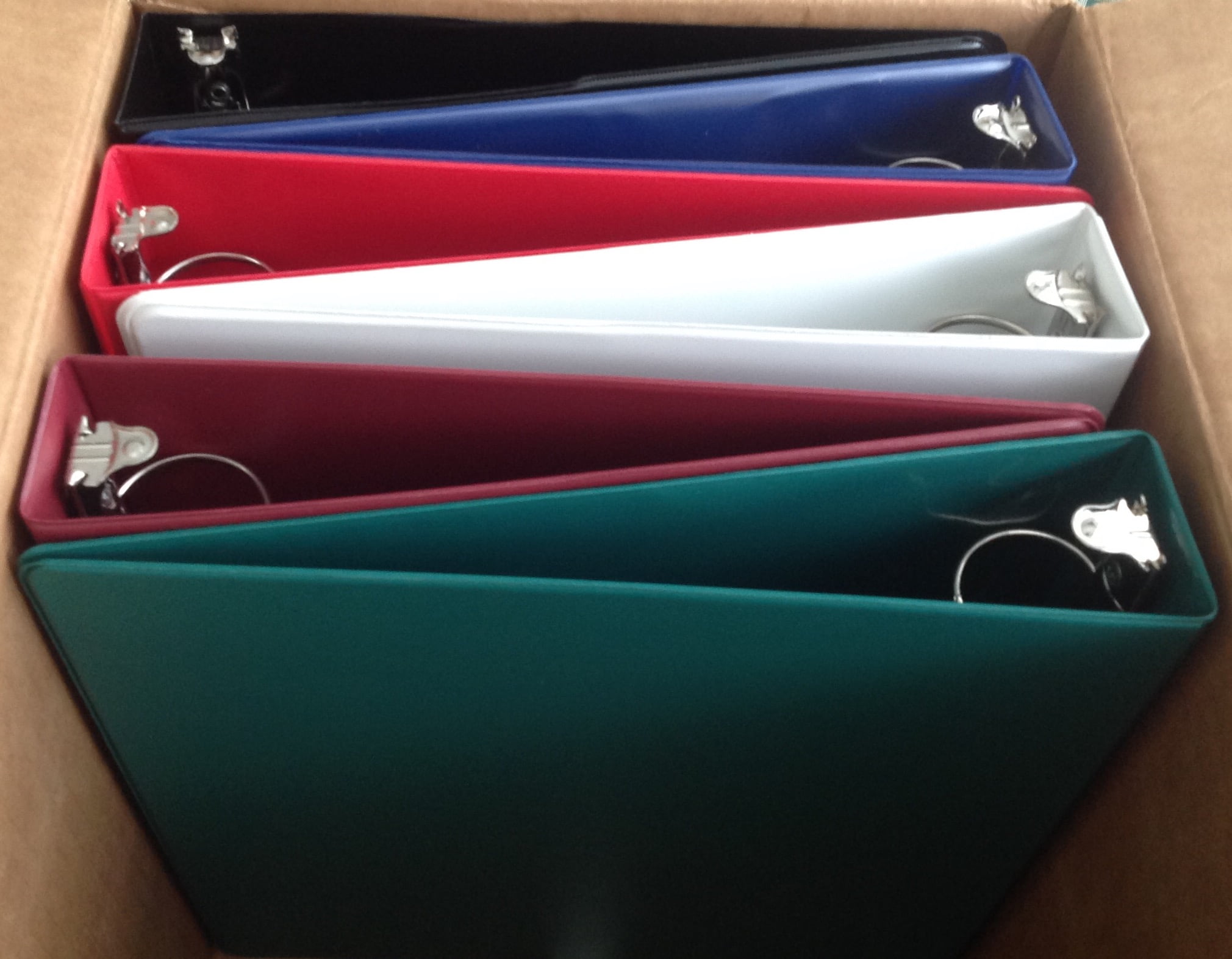 Assorted Colors of Vinyl 3-Ring Binders, 1.5-Inch, for 8.5" x 11 ...