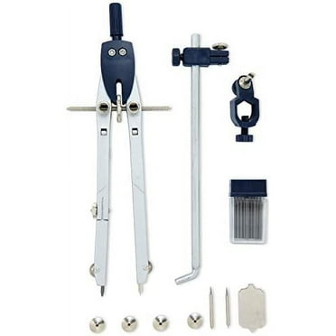 Mr. Pen- Professional Metal Compass with Wheel, Lock and Extension Bar ...