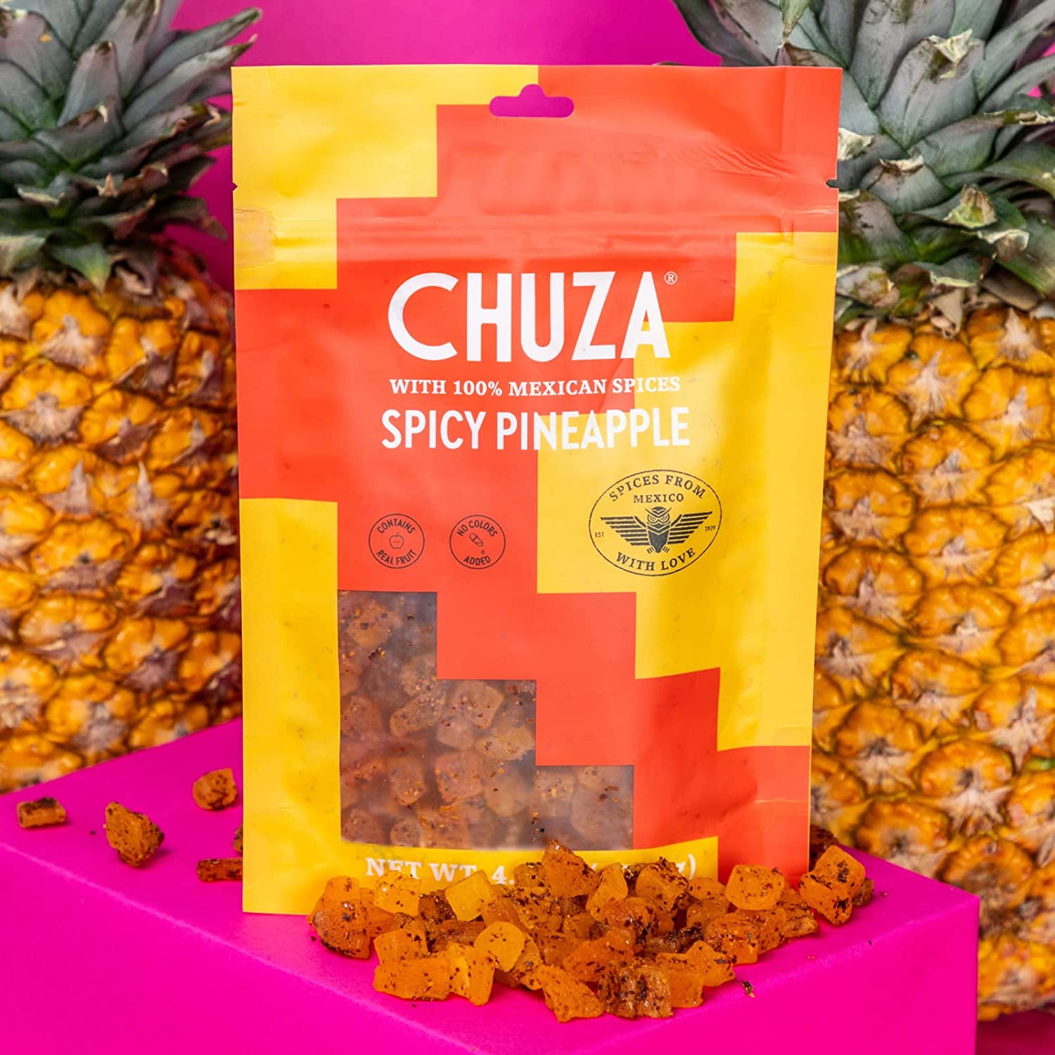 Chuza Dried Pineapple Mexican Snacks, Dried Fruit Mexican Candy From ...