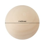 KOHAND 25 Pack 2 inch Round Wooden Balls, Natural Small Wood Craft ...