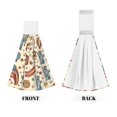 Hanging Coral Fiber Hand Towel Soft Absorbent Hook And Loop Strap For ...