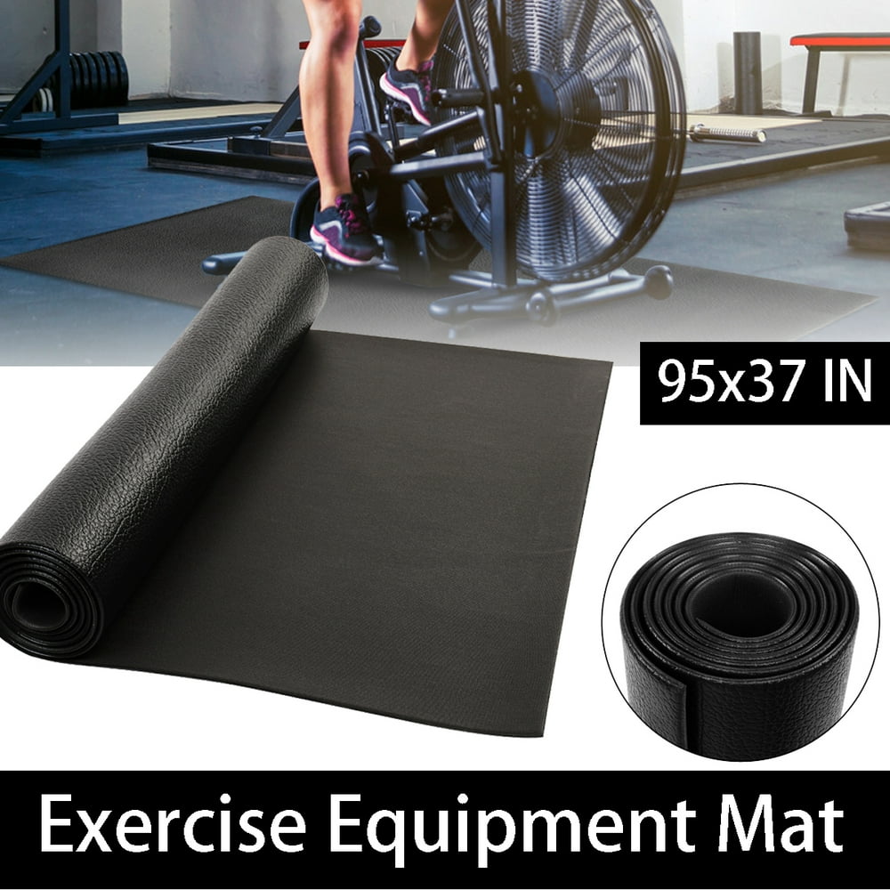 3'x 8' PVC Treadmill Mat 5mm Thick Black Stone Pattern - Walmart.com ...