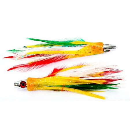 Boone Feather Trolling Jig (Pack of 2), Mexican Flag, 4-Inch | Walmart ...