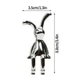 Cartoon Rabbit Ornament with Long Ears, Cute Sitting Animal Figurine ...