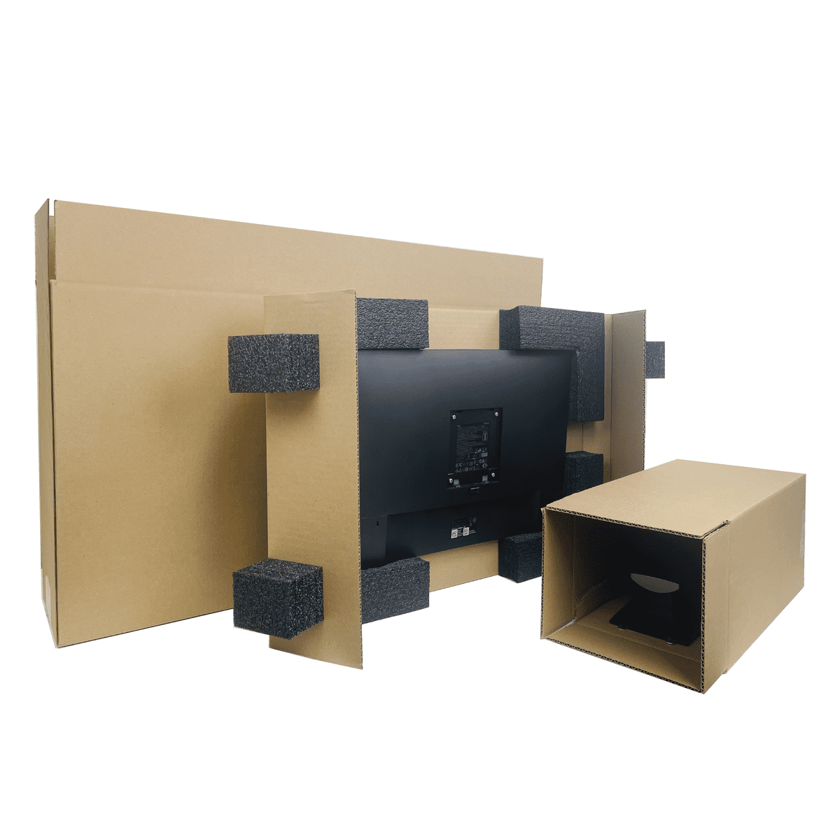 Universal Computer Monitor Shipping Box, Fits 23" to 27" Monitors, Eco ...