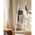 6-Tier Blanket Ladder with Hanging Knobs,5.5 Ft Wall Leaning Blanket ...