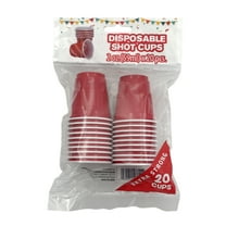 Great Value Everyday Party Disposable Plastic Cups, Red, 18 oz, 25 ...