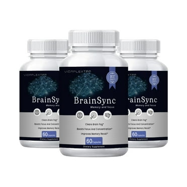 Brain Sync (2 Pack) - Booster Dietary Supplement for Mental Performance ...