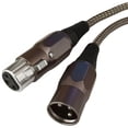 Clear Balanced Microphone Cable XLR 3Pin Male Female With Nylon Braid ...