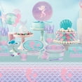 Mermaid Party Supplies Birthday Party Plates Tableware Set Mermaid ...
