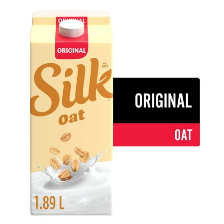 Silk Dairy Free Plant Based Oat Beverage, Original, Plain, 1.75 L ...