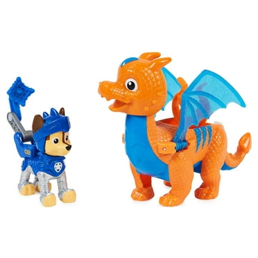 Paw Patrol Rescue Knights Gift Pack: Rocky & Dragon Flame Pups Toy Set ...