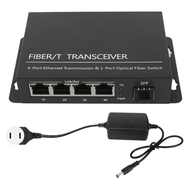 SFP Fiber Media Converter 1 Optical Port 4 Electrical Port Up To 120km ...