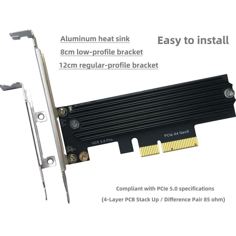 Nvme Pcie Adapter PCIe 5.0 M.2 NVMe Adapter – Gen5 SSD Compatible ...