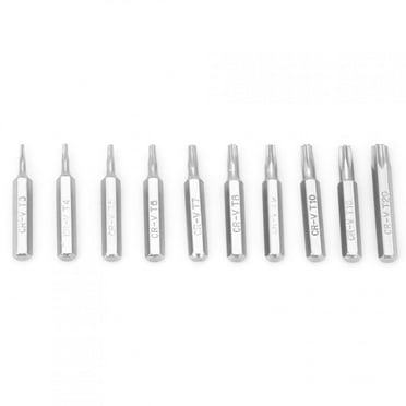 10pcs CR-V Torx Bits Set T3 T4 T5 T6 T7 T8 T9 T10 T15 T20 Mobile Repair Bit - Walmart.com