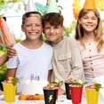 36 pieces of lightning plastic cups 16 ounces red yellow black ...