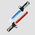 2-in-1 Reversible LED Light Sword, Retractable Dual-Color (Red/Blue ...