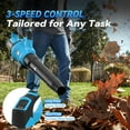 Leaf Blower Cordless, 650 CFM & 160 MPH Electric Cordless Leaf Blower ...