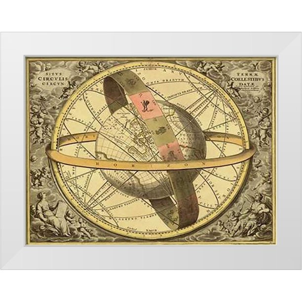 Cellarius, Andreas 24x19 White Modern Wood Framed Museum Art Print ...