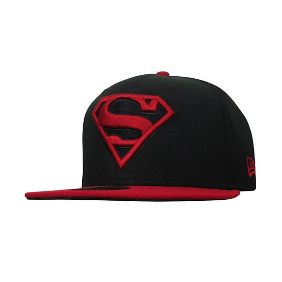 Superboy Symbol Red and Black 59Fifty Fitted Hat-7 1/4 Fitted - Walmart.com