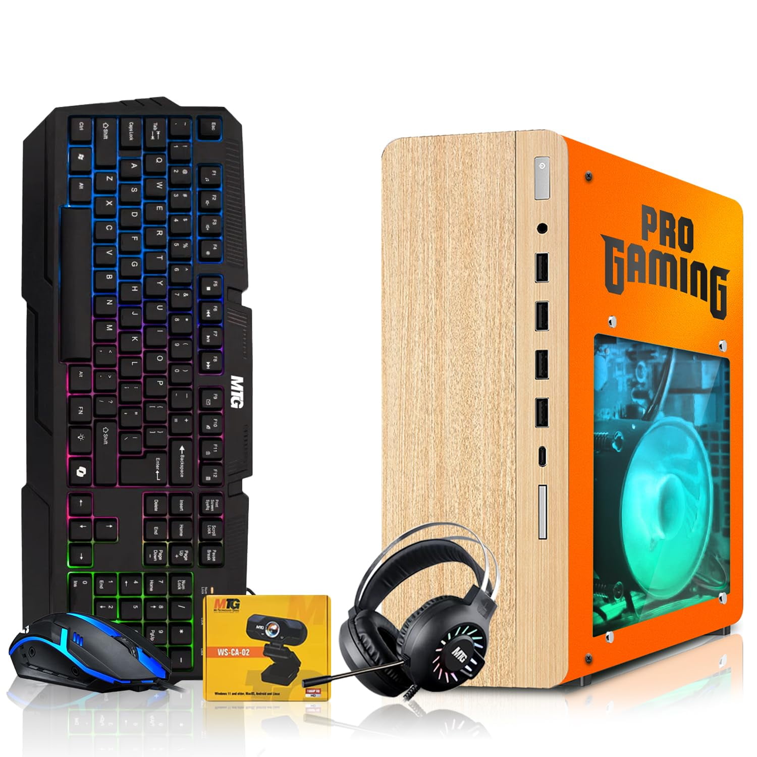 Restored HP Full Light Gaming PC Desktop Computer Phoenix AMD A10-9700 ...