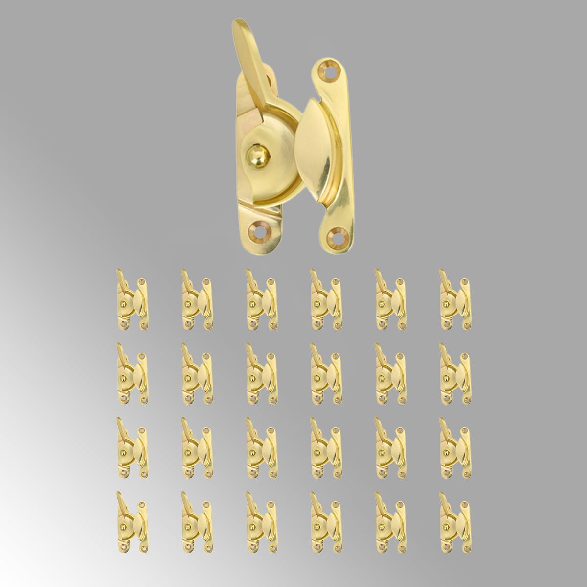 Renovators Supply Brass Window Sash Lock 2.5 in Lacquered Finish Heavy ...