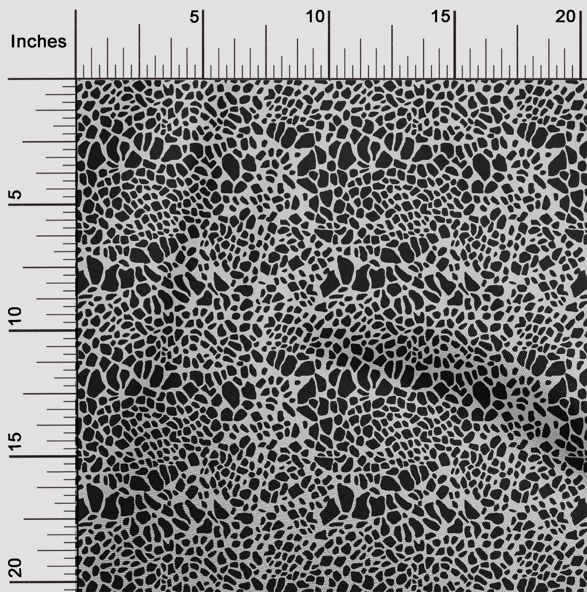 oneOone Cotton Flex Light Gray Fabric Giraffe Animal Skin Sewing ...