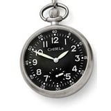 Chisel Stainless Steel Black Dial Pocket Watch - Walmart.com