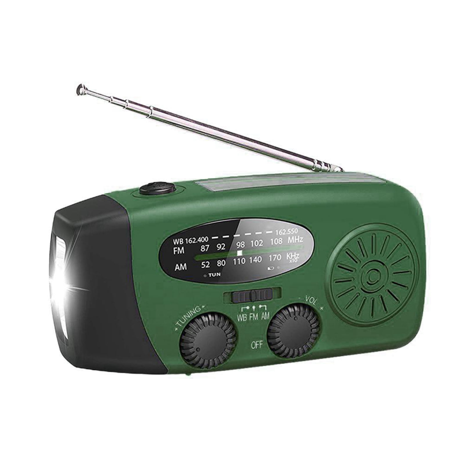 Radio meteorológica portátil de emergencia, 1000 mAh, radio de ...