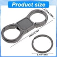 2 Pcs Heavy Duty Key Chain with 8 Pcs Stainless Key Rings, Detachable ...