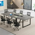 Tribesigns 8FT Conference Table, Large Meeting Table/Podcast Table for ...