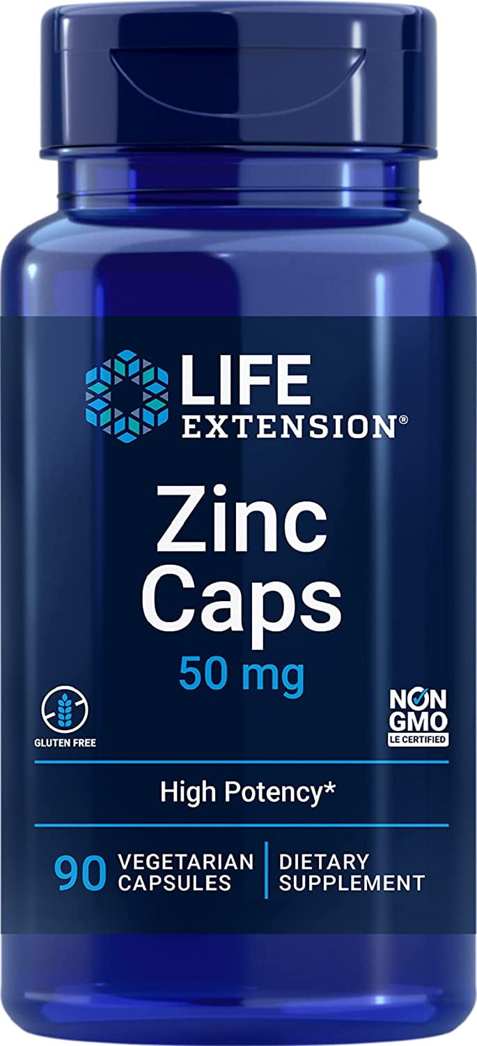 Suplemento Zinc Caps 50 Mg Alta Potencia Antioxidante e Inflamatoria 90 ...