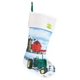 Kurt Adler John Deere Tractor Themed Stocking, 19" for Winter Holiday ...